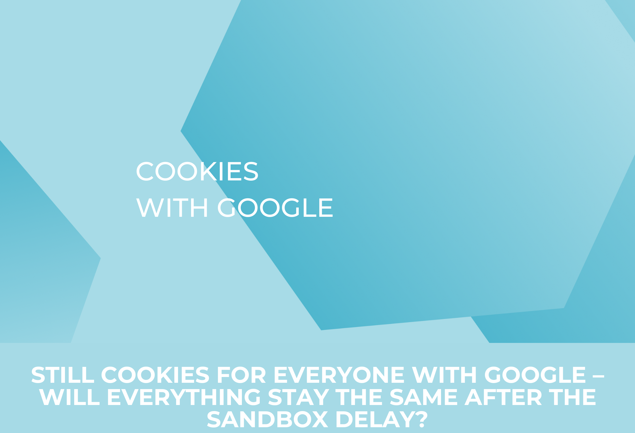 Still Cookies for everyone with Google - will everything stay the same ...