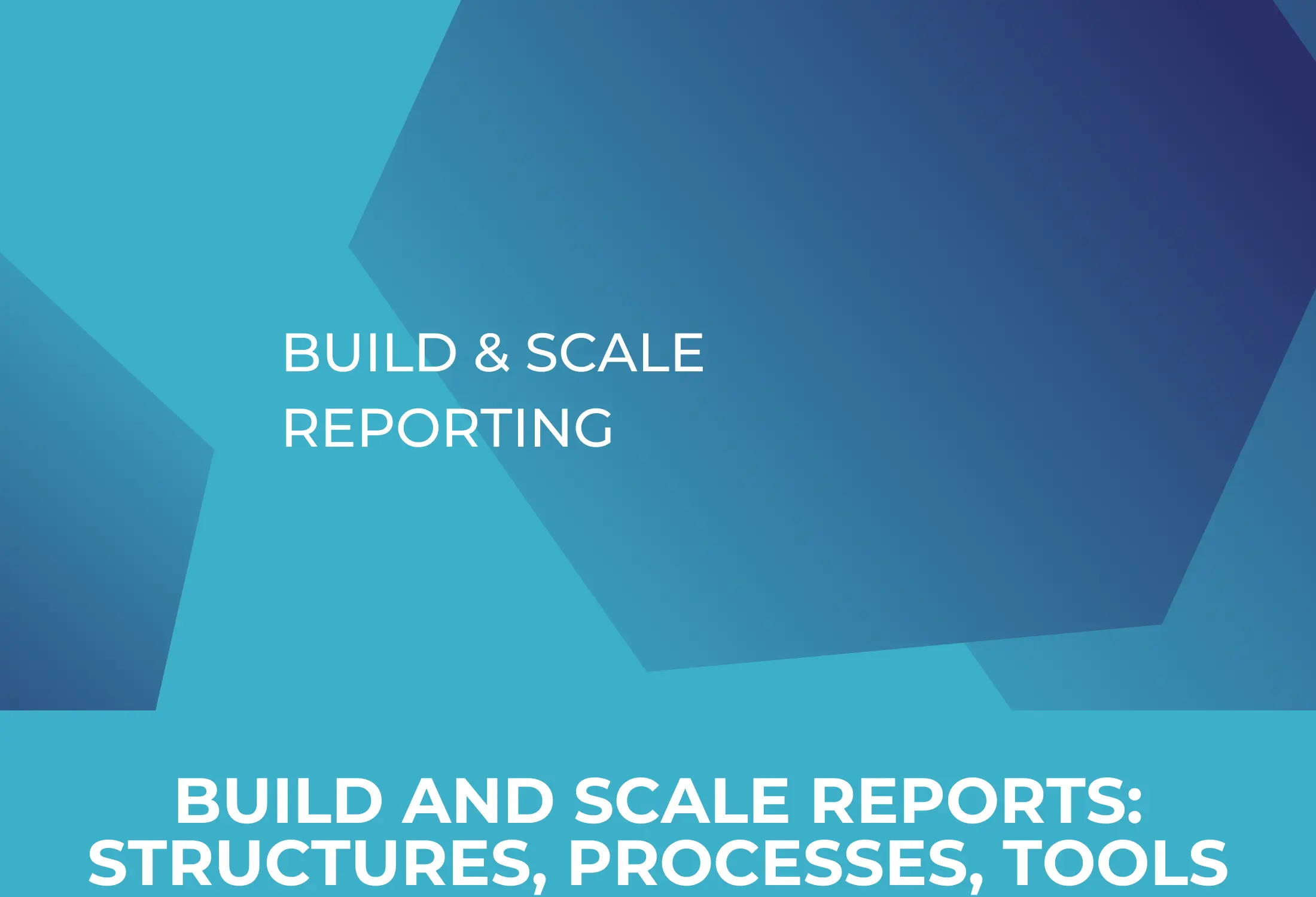 Building and scaling reporting: structures, processes, and tools for sustainable growth - kemb ...